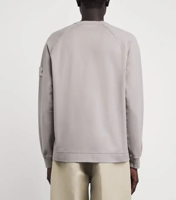 Stone Island Cotton-blend Ghost Sweatshirt - Grey
