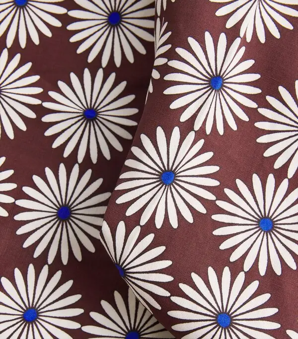 Sandro Floral Print Flared Trousers - Brown