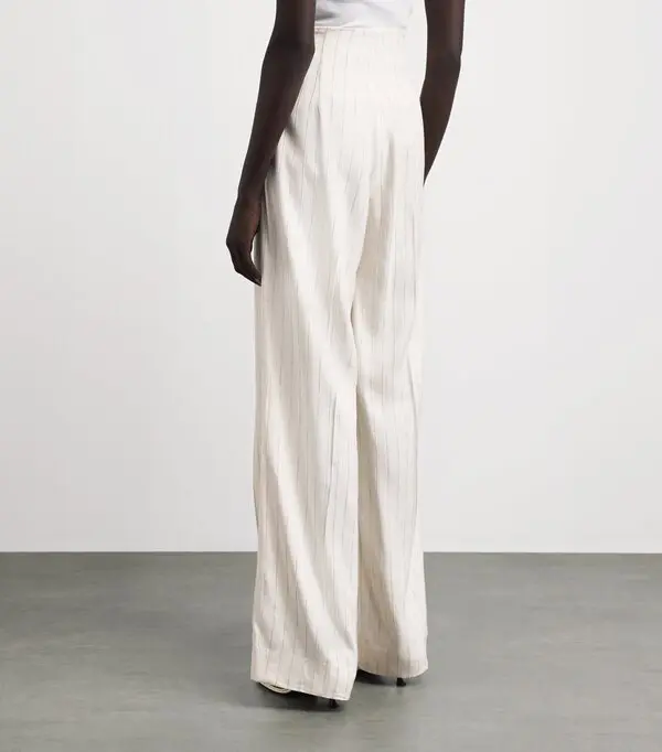 Sandro Striped Trousers - Beige