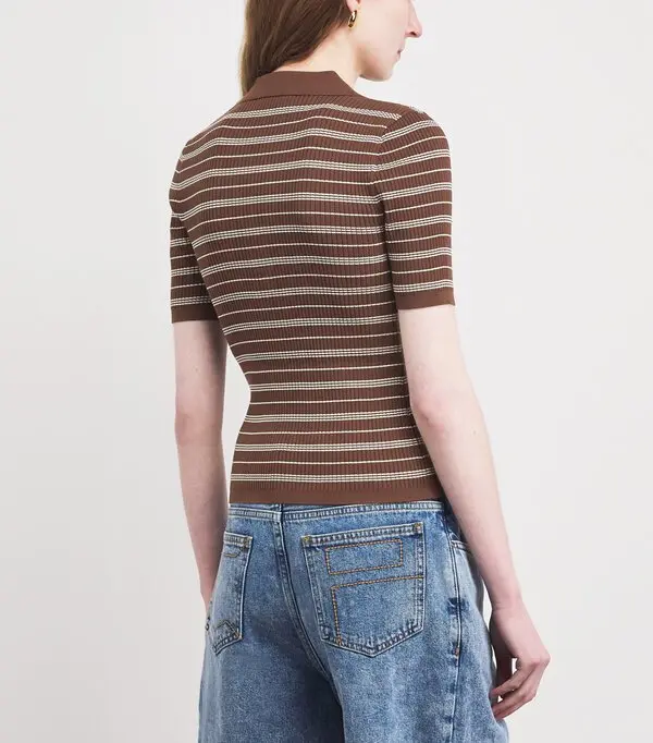 Sandro Striped Polo Shirt