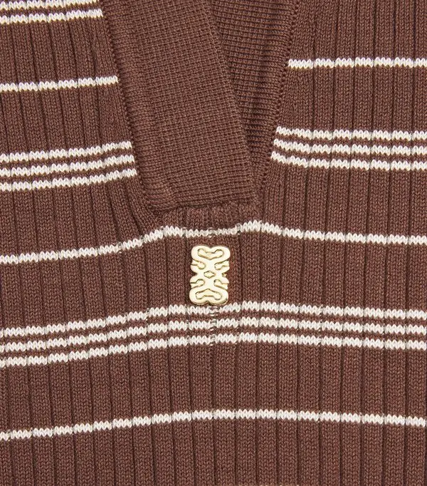 Sandro Striped Polo Shirt