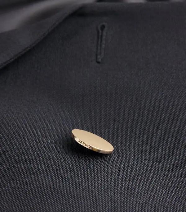Sandro Virgin Wool Double-breasted Blazer - Black