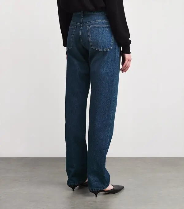 THE ROW Daciana Cropped Jeans - Blue