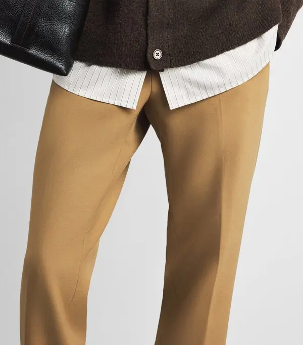 Sandro Stretch Jersey Trousers - Beige