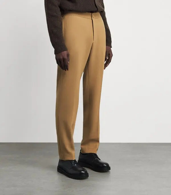 Sandro Stretch Jersey Trousers - Beige