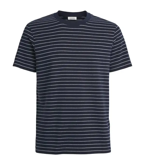Sandro Cotton Sailor T-shirt - Blue