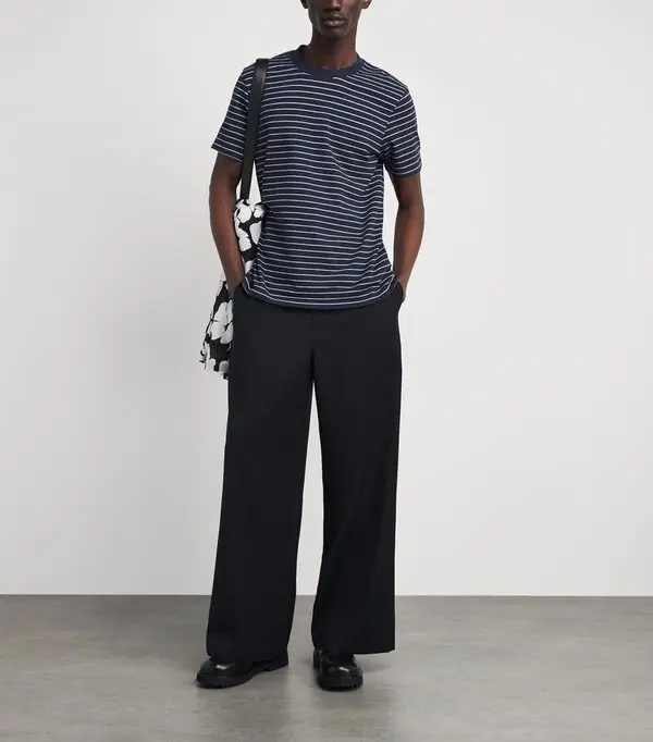 Sandro Cotton Sailor T-shirt - Blue