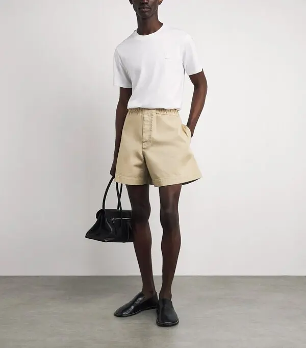 Sandro Cotton Logo T-shirt - Beige
