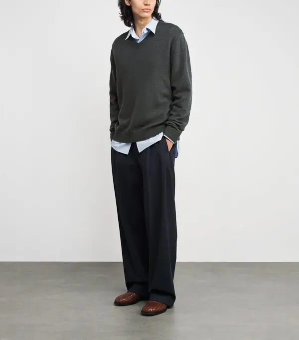 THE ROW Memphis Cashmere Sweater - Grey
