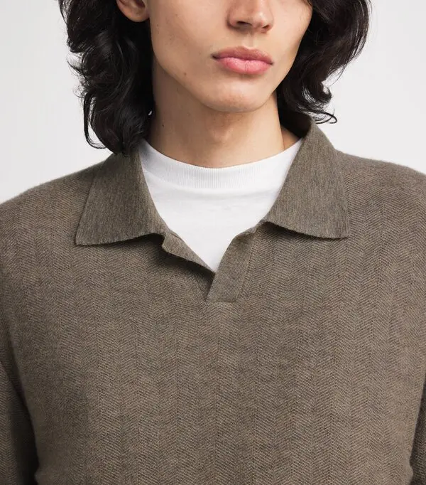 THE ROW Morand Cashmere Top - Beige