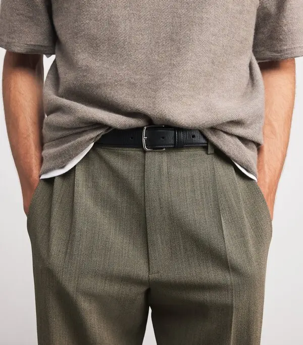 THE ROW Tosca Wool Trousers - Brown