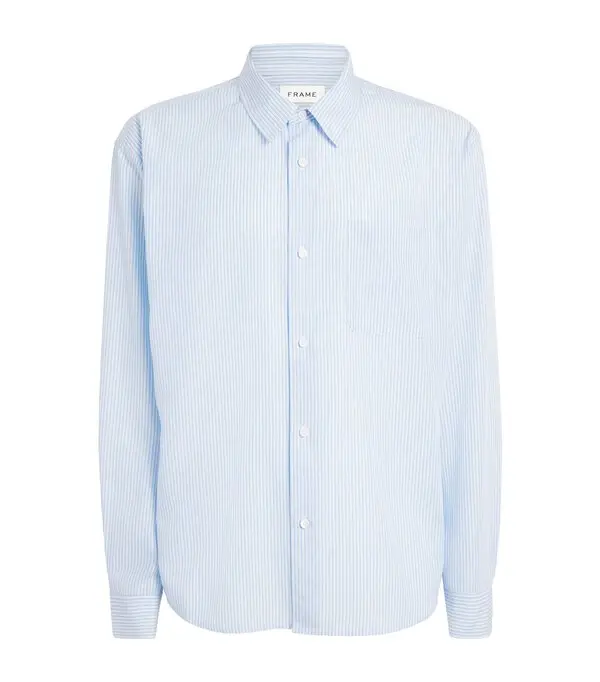 FRAME Relaxed Stripe Shirt - Blue