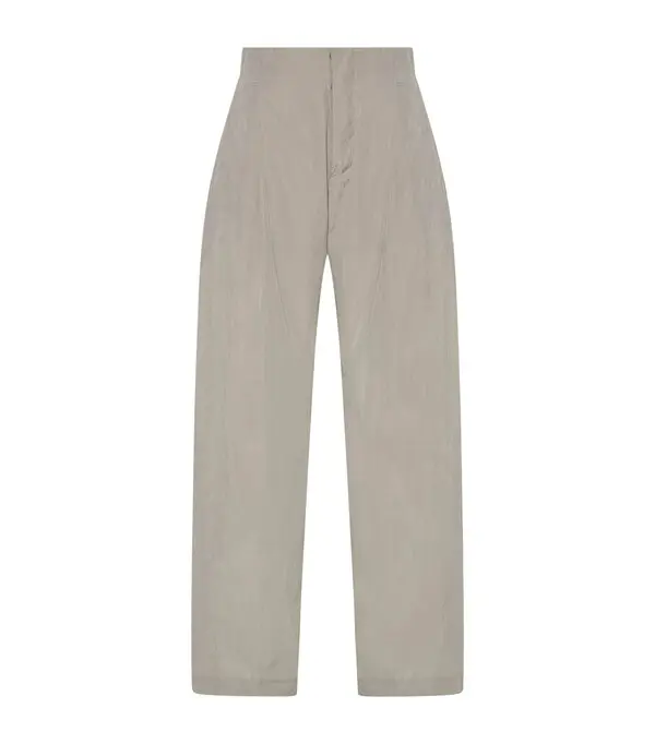 THE ROW Malaya Silk-blend Trousers - Grey