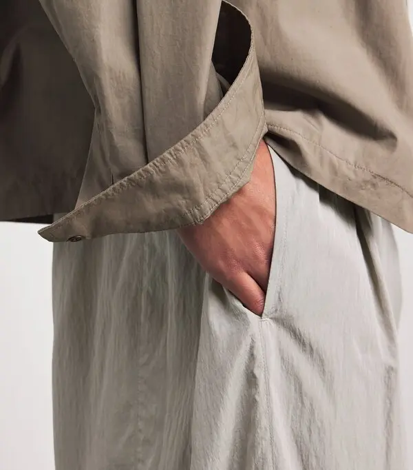 THE ROW Malaya Silk-blend Trousers - Grey