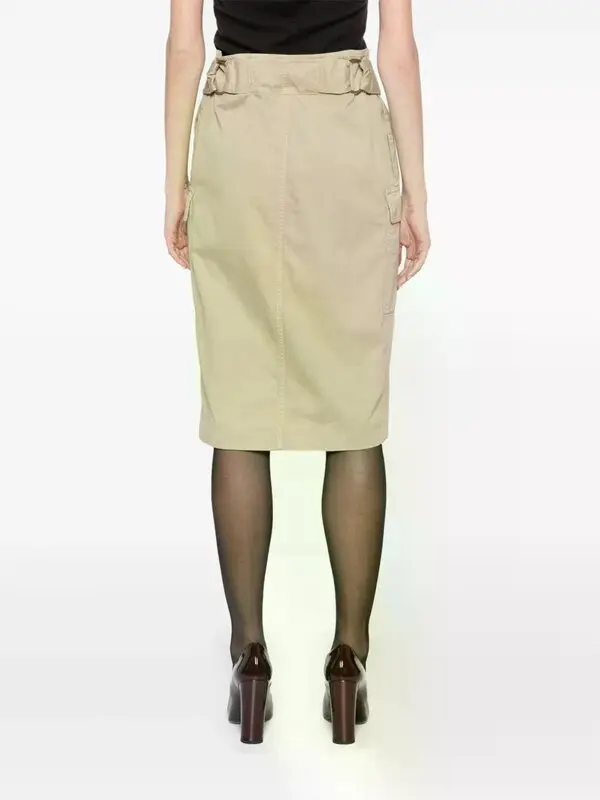 Saint Laurent Saharienne Midi Skirt