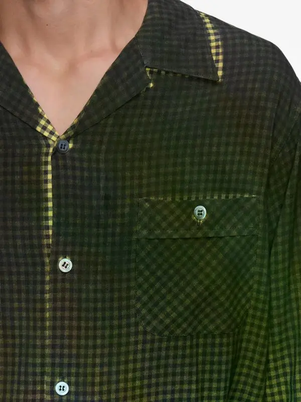 MAISON MARGIELA Gradient Check-pattern Shirt
