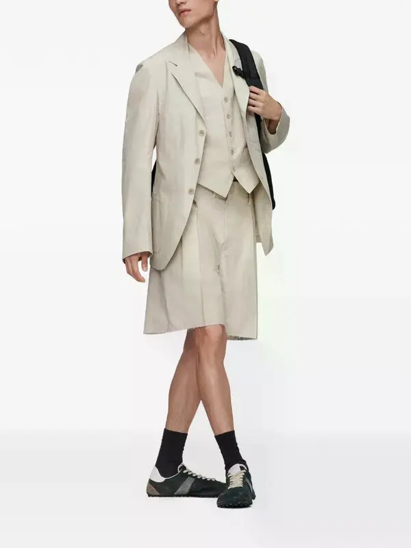 MAISON MARGIELA Pleated Wide-leg Shorts