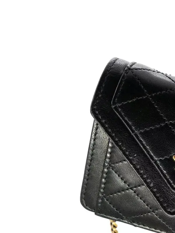 Saint Laurent Gaby Envelope Chain Quilted Leather Micro Crossbody Bag