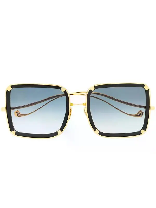 Anna-Karin Karlsson Oversized Square Frame Sunglasses - Black
