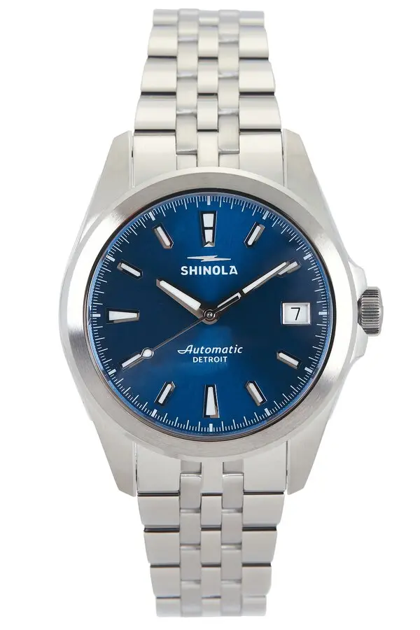 Shinola Circadian Monster 36mm Watch - Stainless Steel & Daylight Blue