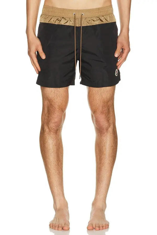 Moncler Swim Short - Black Navy