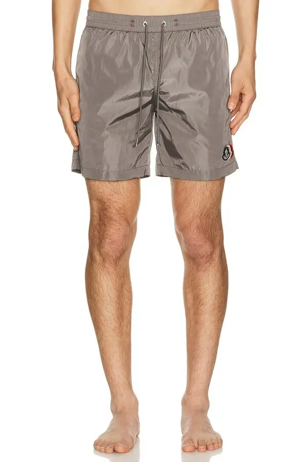 Moncler Swim Short - Smoked Pearl