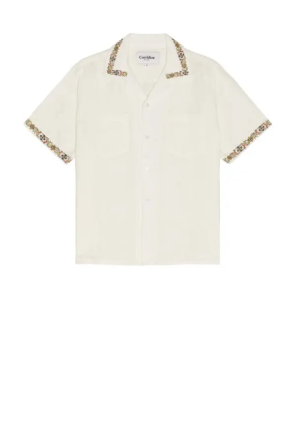 CORRIDOR Harmony Embroidered Short Sleeve Shirt