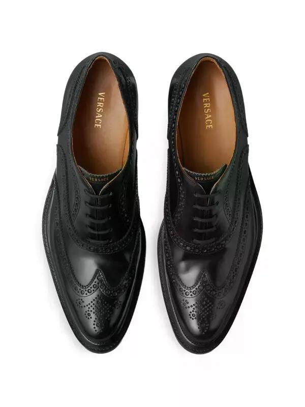 Versace Maverick Leather Derby Shoes