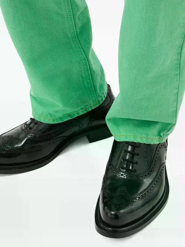 Versace Maverick Leather Derby Shoes