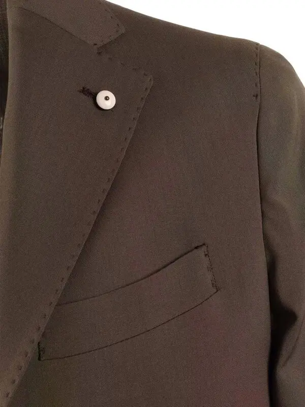 L.B.M. 1911 Single-breasted Blazer - Brown