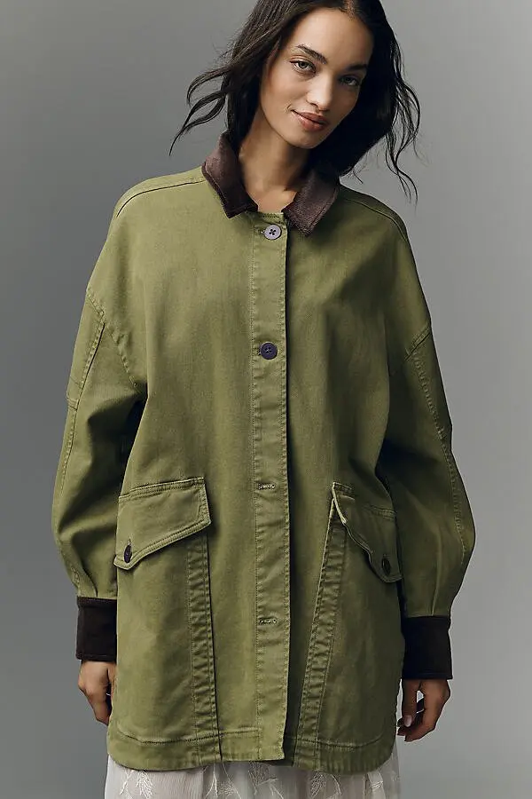 PILCRO Oversized Barn Coat Jacket