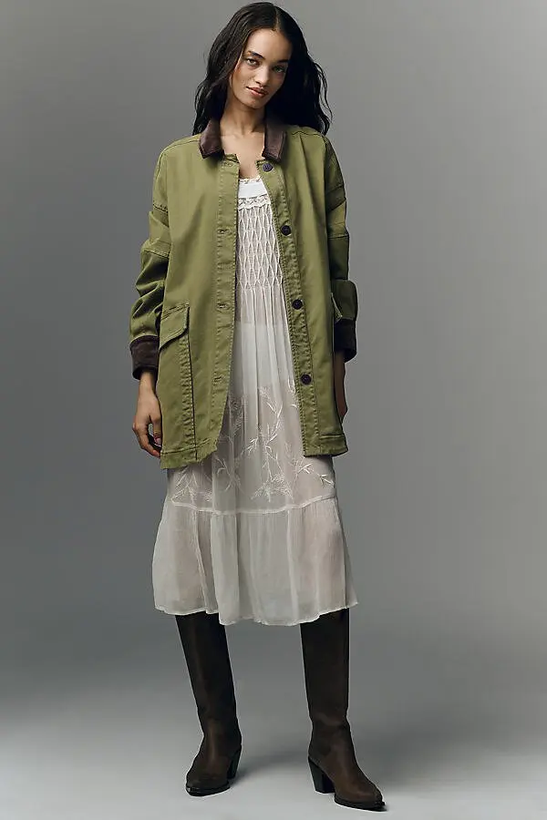 PILCRO Oversized Barn Coat Jacket