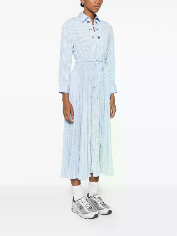 Maje Pleated Maxi Dress - Blue