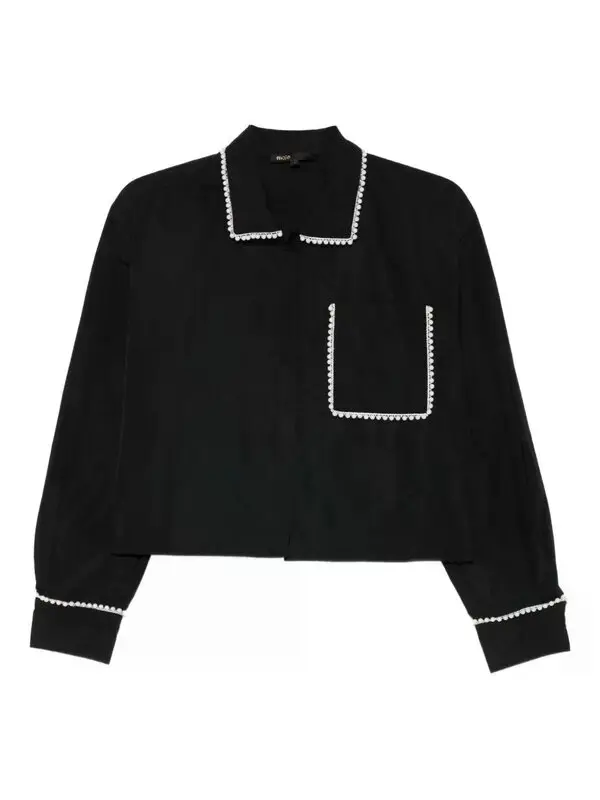 Maje Braid-trim Shirt