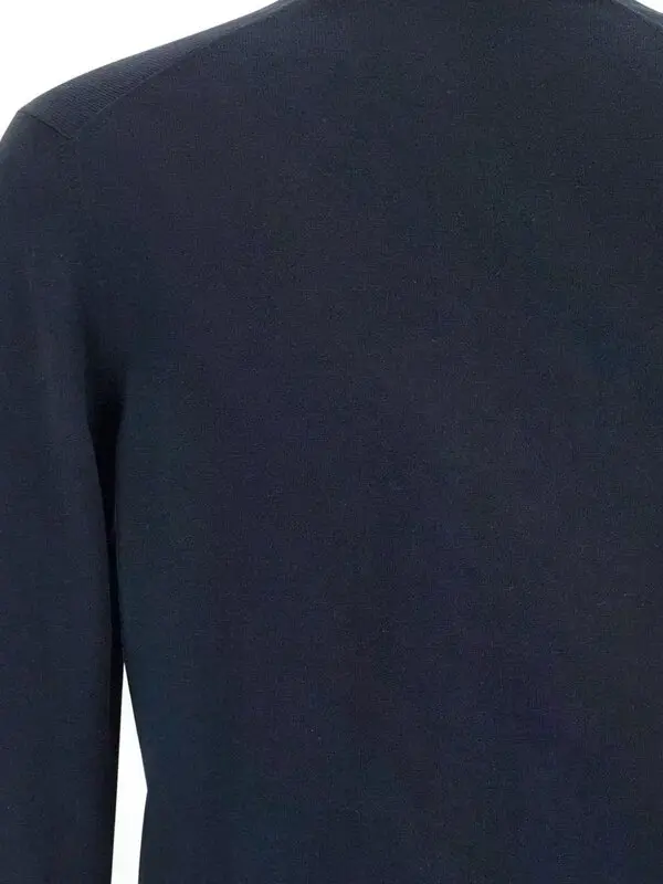 GRAN SASSO V-neck Button Cardigan - Blue