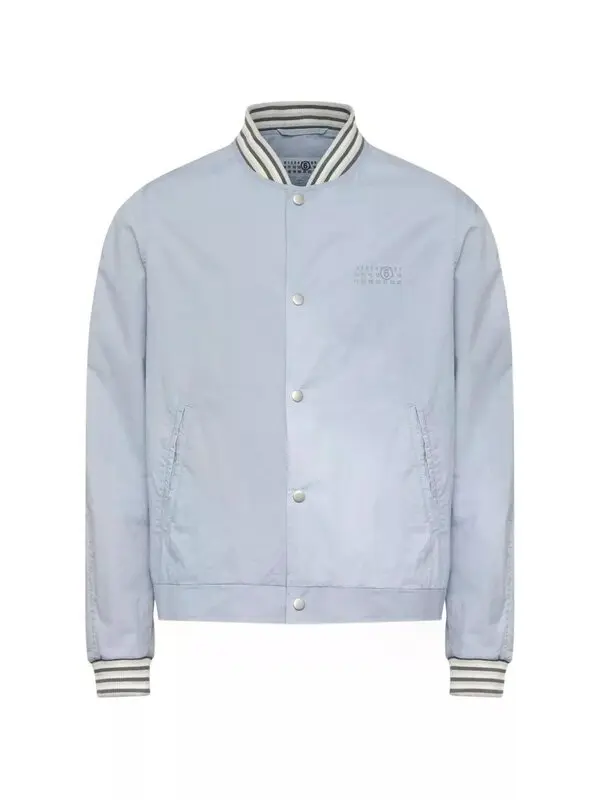 MAISON MARGIELA Ribbed-trim Logo Jacket