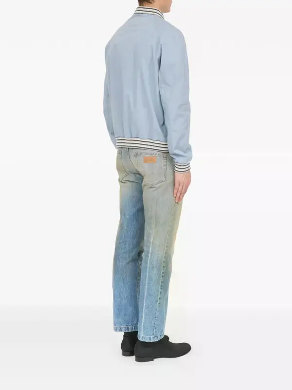 MAISON MARGIELA Ribbed-trim Logo Jacket