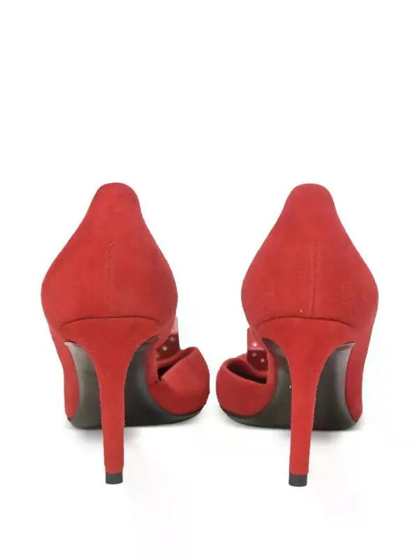 LOUIS VUITTON Dice-embellishment Suede Pumps