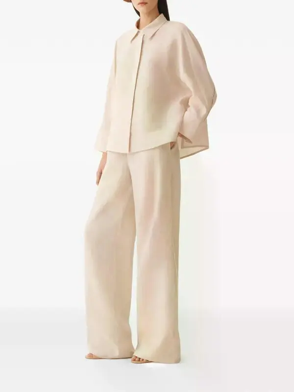 Fabiana Filippi Monili Trim Long Sleeve Shirt - Neutrals