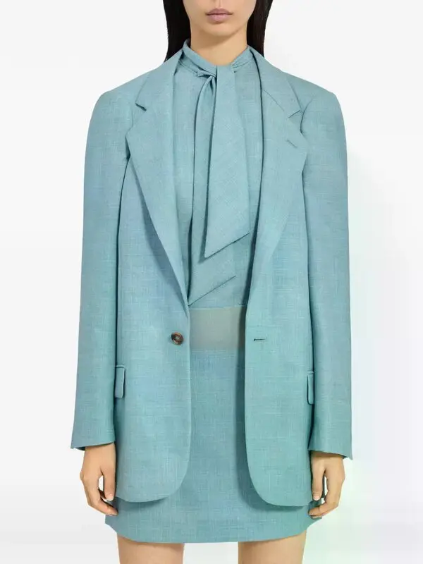 MAISON MARGIELA Long-sleeve Blazer - Blue
