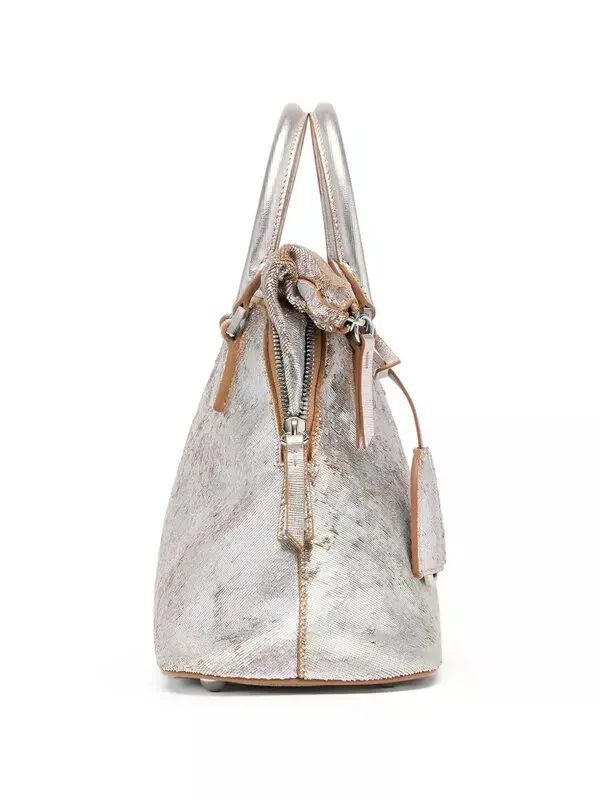 MAISON MARGIELA Mini 5ac Tote Bag - Silver