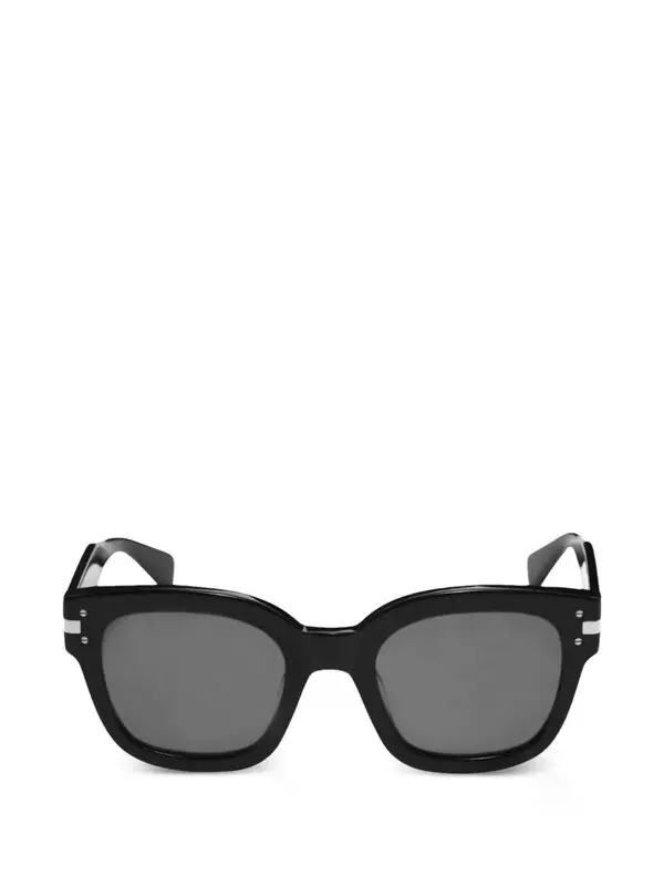 Amiri Logo Square-frame Sunglasses - Black
