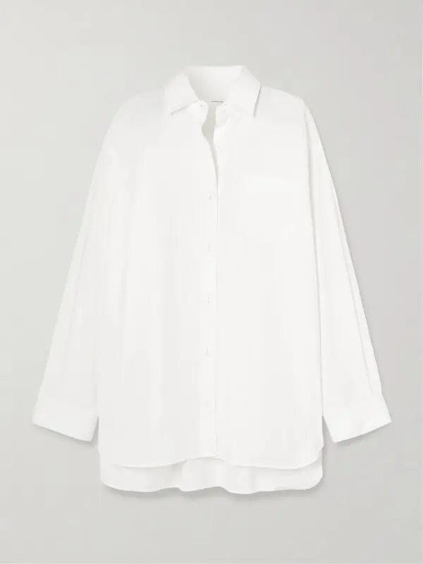 AGOLDE Oversized Organic Cotton-poplin Shirt