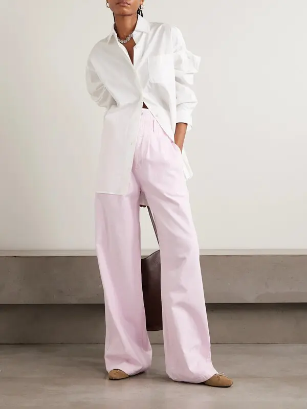 AGOLDE Oversized Organic Cotton-poplin Shirt