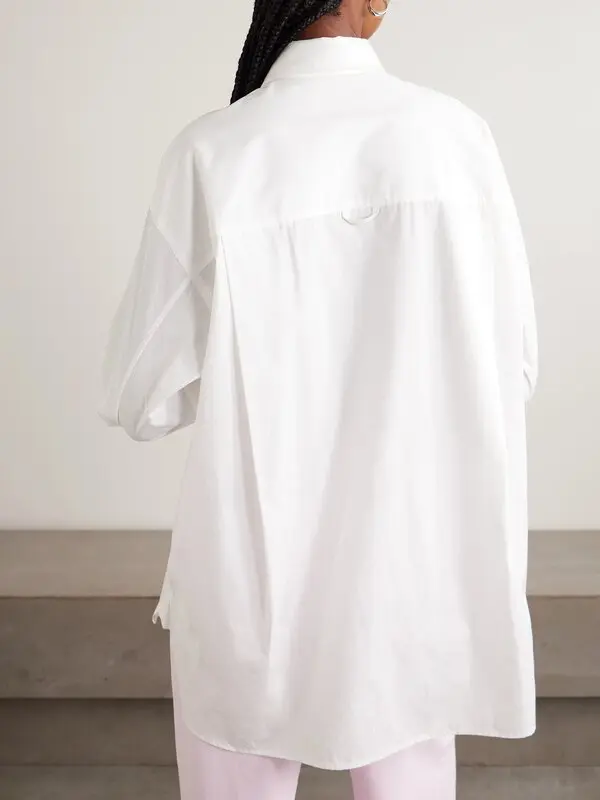 AGOLDE Oversized Organic Cotton-poplin Shirt