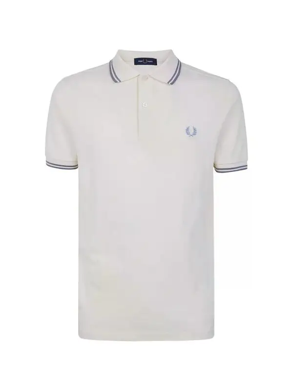 Fred Perry Logo-embroidered Polo Shirt - Neutrals