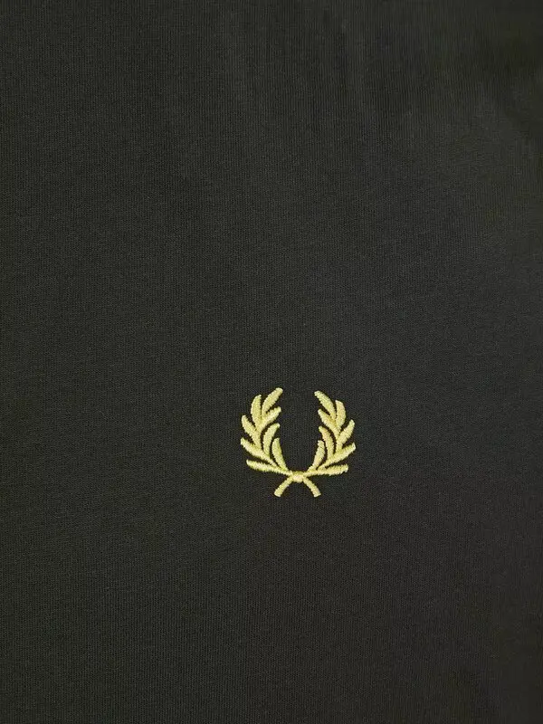 Fred Perry Logo-embroidered T-shirt - Black