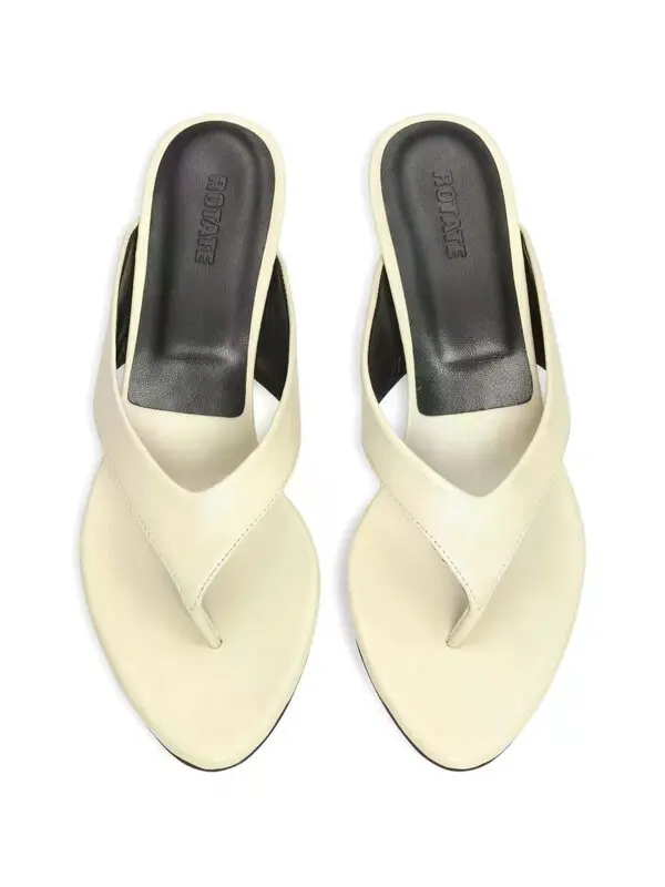 ROTATE BY BIRGER CHRISTENSEN Leather Mules - Neutrals