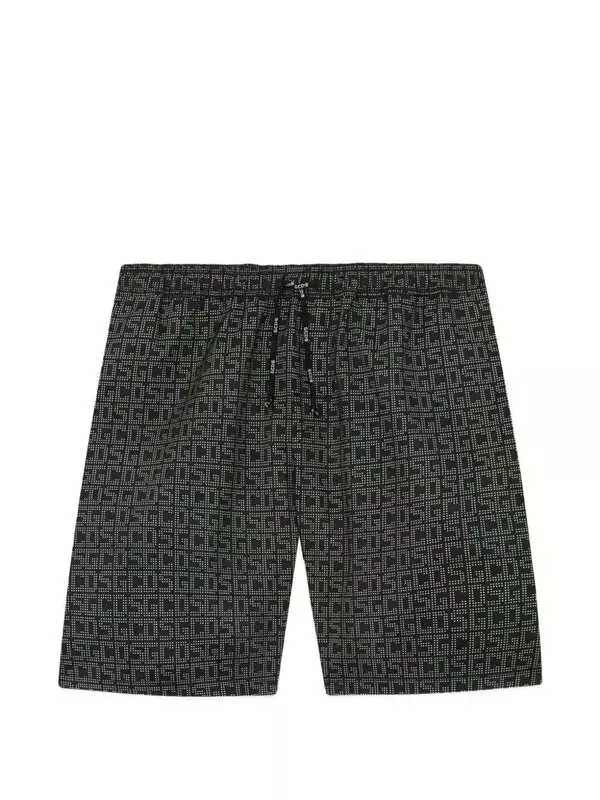 Gcds Monogram Swim Shorts - Black