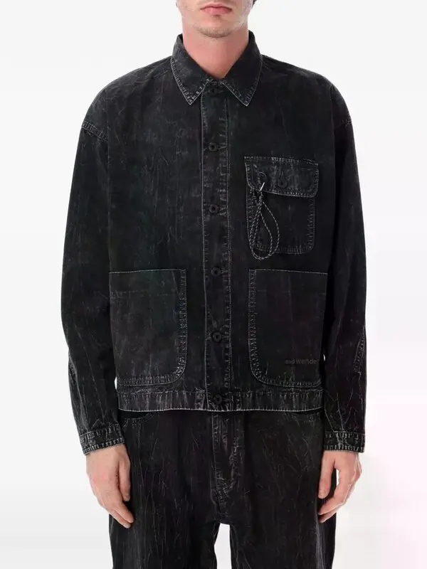 AND WANDER Chest-pocket Denim Jacket